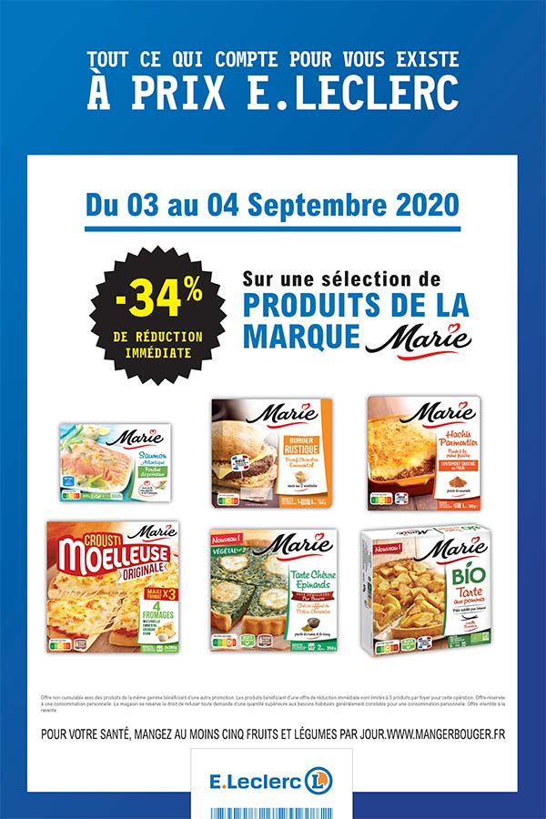 s36 affiche journée marque star marie – Leclerc Pont l'Abbé