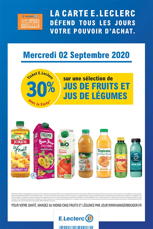 s36 affiche journée star jus – Leclerc Pont l'Abbé