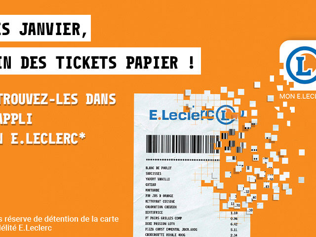ticket de caisse – Leclerc Pont l'Abbé